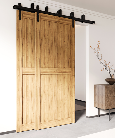 Triple Track Bypass Barn Door Hardware Kits | Homacer