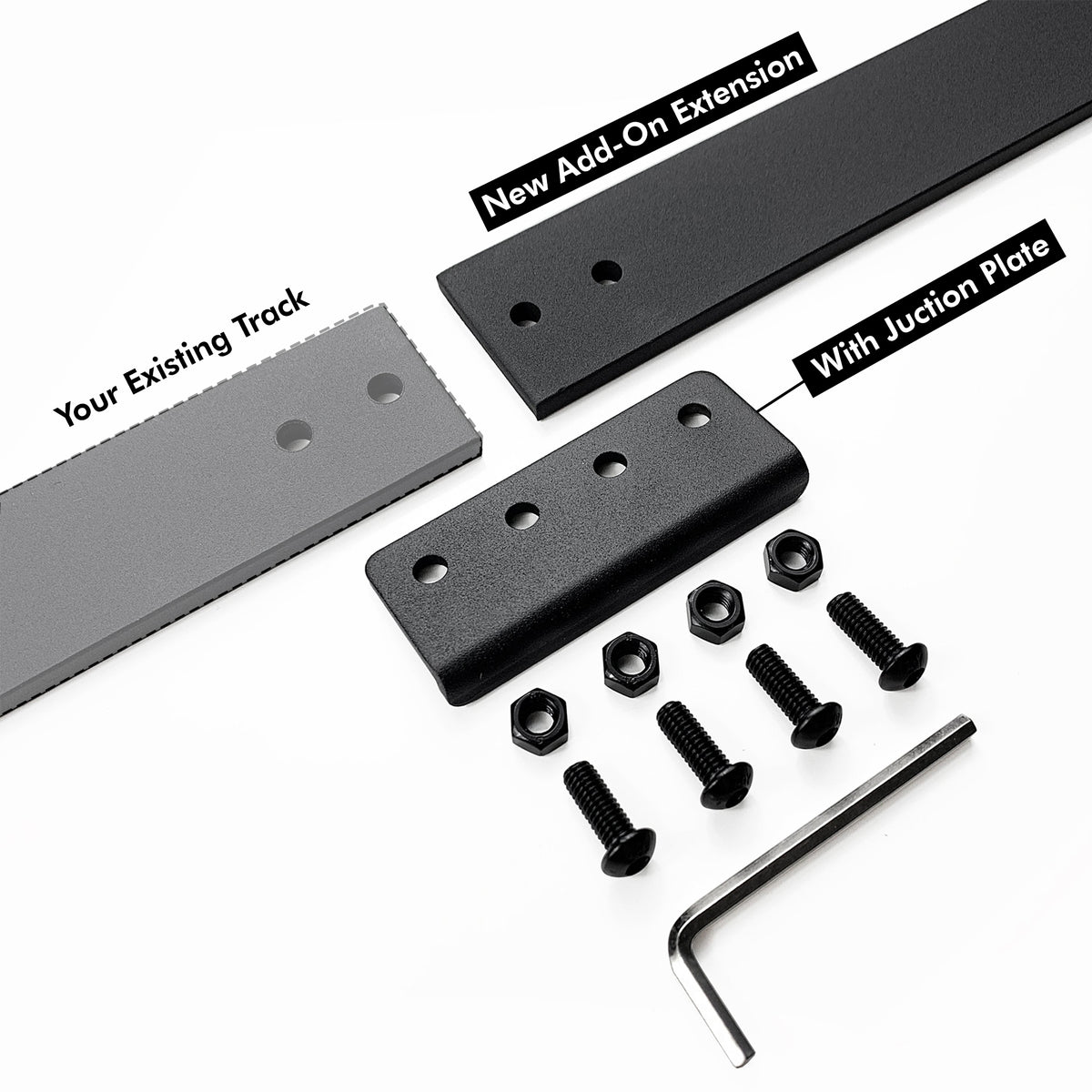 Extra Track w/ mounting (Black)